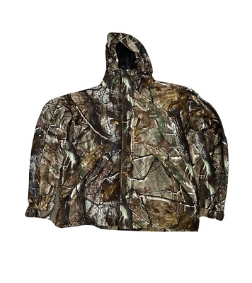 Gamehide RealTree Hunting Jacket Full Zip Men’s Camo Hush Hide Silent ...