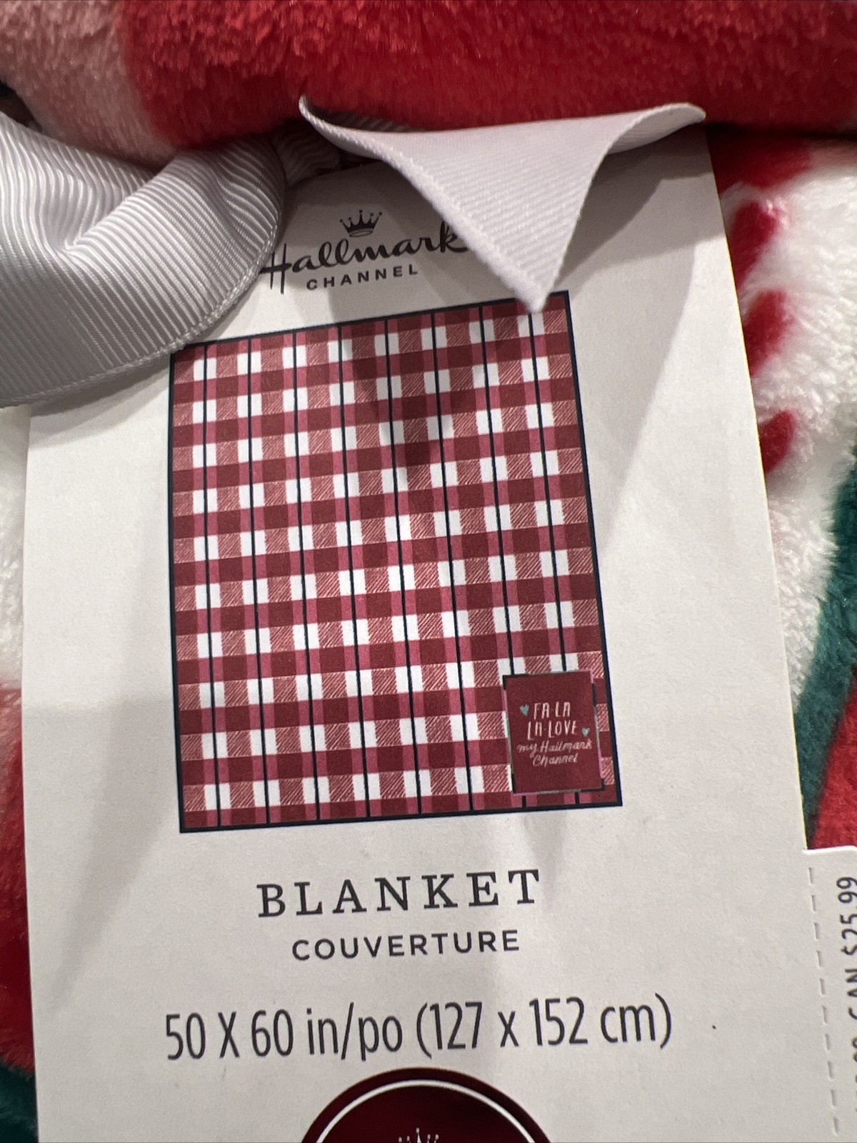 Hallmark Channel Fa-La-La-Love Plaid Soft Blanket Red & Green for sale ...