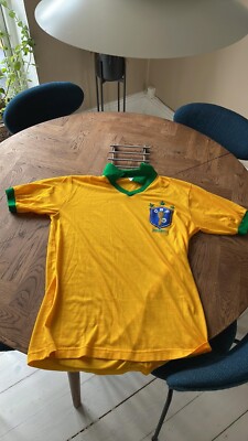 Vintage 1970s Campea Brasil Brazil World Cup Soccer Futbol Jersey Mens ...