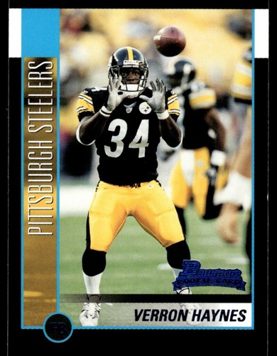 2002 Bowman Verron Haynes Rookie Pittsburgh Steelers #214 Georgia ...