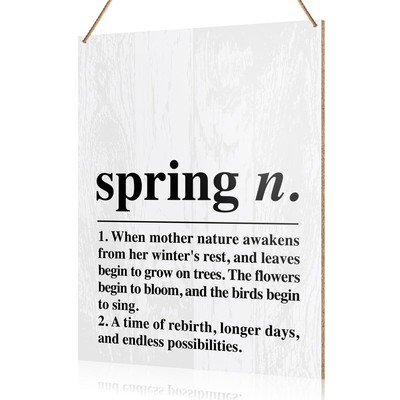 Spring Wall Decor Spring Definition Spring Sign Home Office Decorations ...
