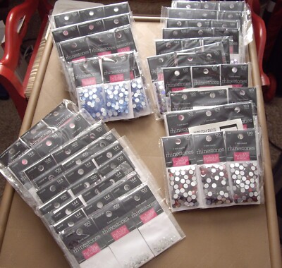 SINGLE PACKS OF VARIOUS RHINESTONES. CHOOSE SIZE AND COLOR FROM DROP ...