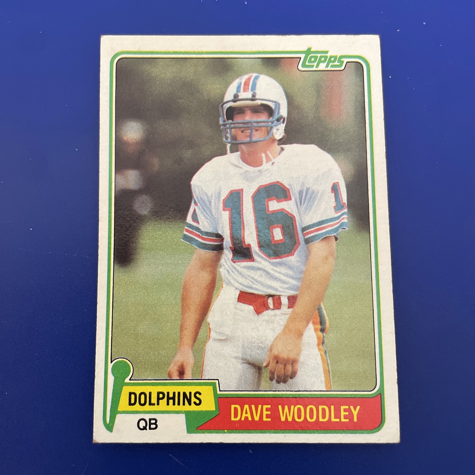 1981 Topps Football #174 Dave Woodley Rookie Card / Miami Dolphins | eBay