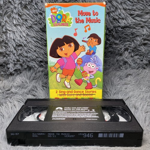Dora the Explorer Move to the Music VHS Tape 2002 Nick Jr Paramount ...