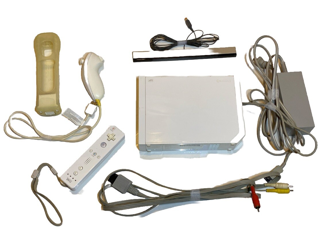 🤯🤯 Nintendo RVL-101 Wii Console W/ Remote & Nunchuck TESTED-WORKING | eBay