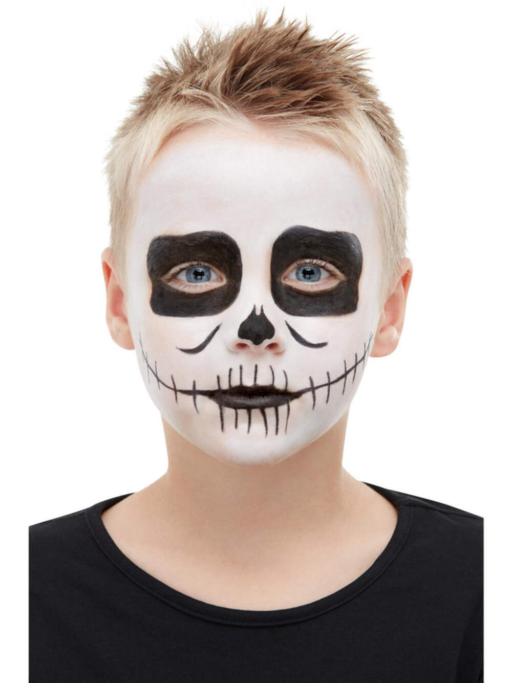 Makeup FX Kids Skeleton Kit Aqua Black Facepaint Crayon Sponge ...
