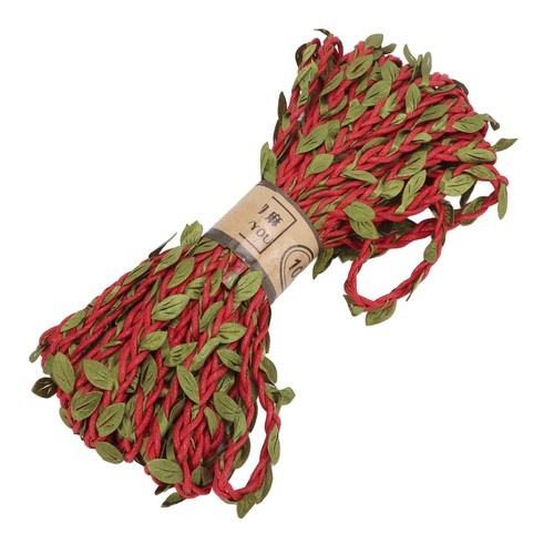 1 Roll 10m Green Leaf Hemp Rope DIY Multistrand Jungle Vines Hemp Rope ...