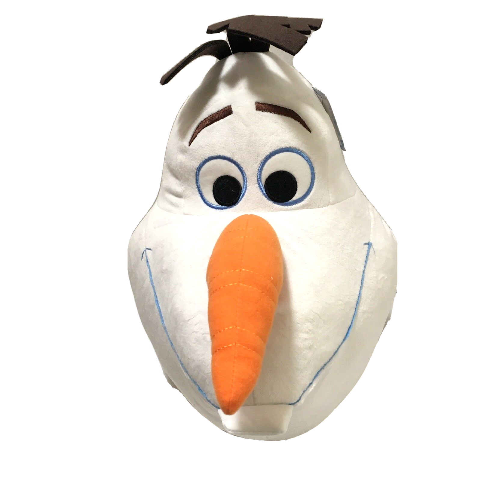 Disney Frozen Olaf White Snowman Plush Head 15" Stuffed Animals Throw ...
