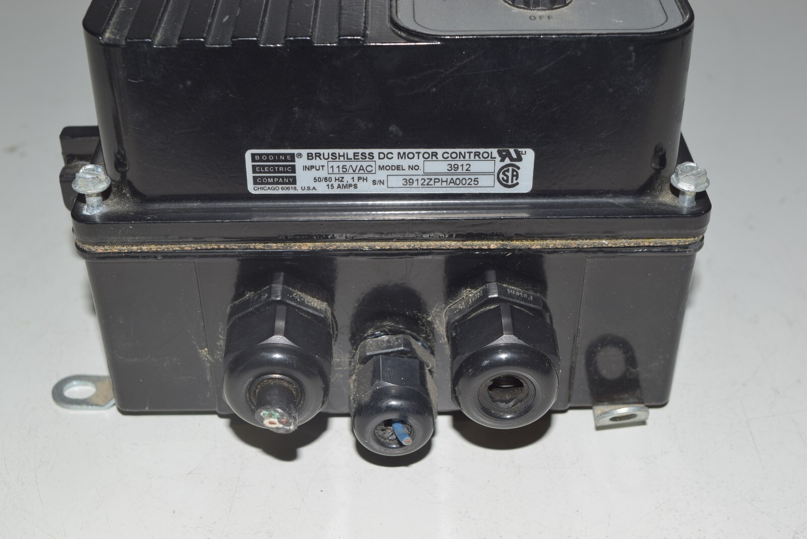 Bodine Electric ABL-3912 Brushless DC Adjust Speed Torque Control ...