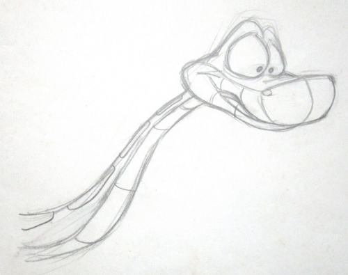 JUNGLE CUBS book '96 python snake ORIGINAL PRODUCTION cel DRAWING TV ...