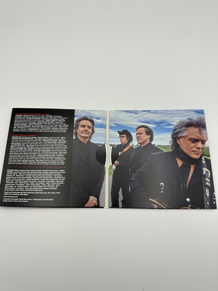 MARTY STUART Saturday Night/Sunday Morning 2xCD Autographed Signed ...
