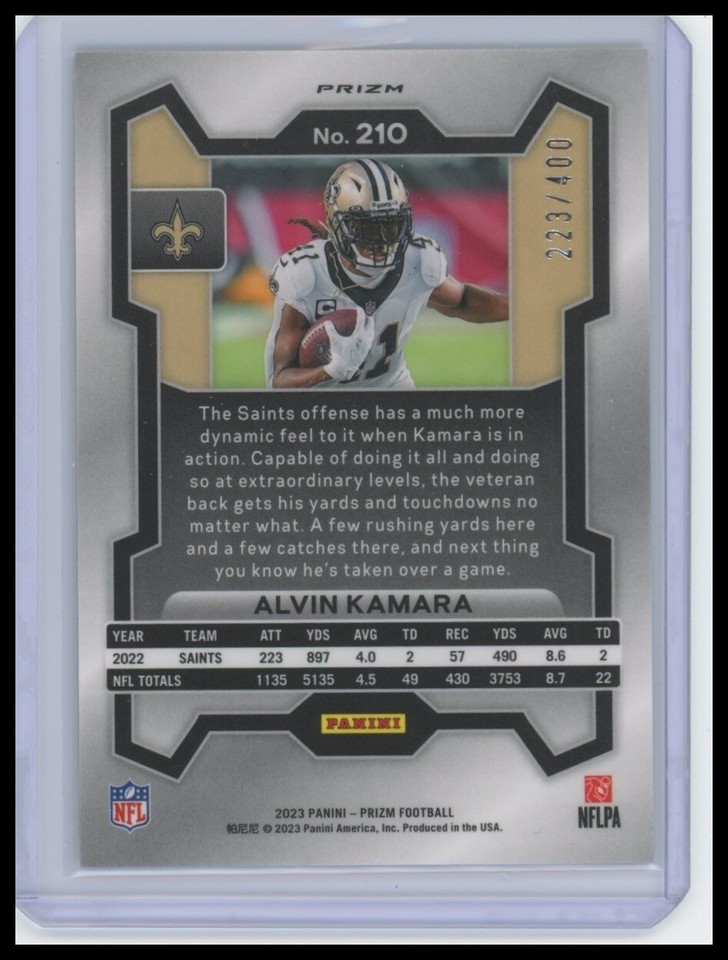 2023 Panini Prizm #210 Alvin Kamara Pandora #/400 | eBay