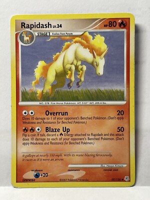 Rapidash 59/130 - Diamond & Pearl Base Set - 2007 Pokémon TCG | eBay
