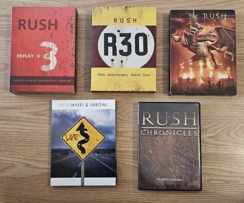 Rush DVD Lot Of 5!! Replay X3 - R30 - Rio - Snakes And Arrow ...