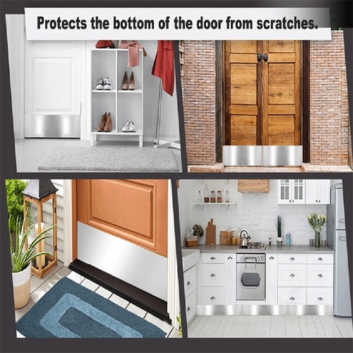Premium Grade Stainless Steel Door Kick Plates to Prevent Door ...