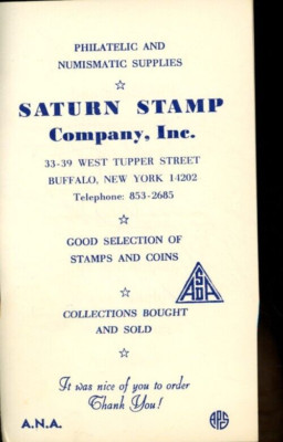 Saturn Stamp Company Order Form | eBay