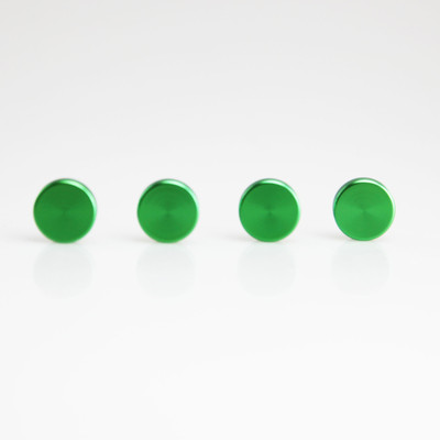 4 Screw Cap Aluminum Green License Plate Frame Holder Rust Free Car Suv ...