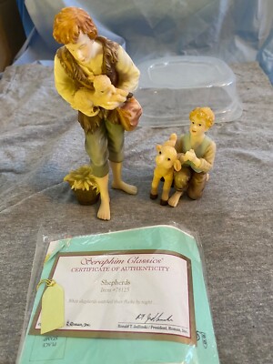 Seraphim Classics Nativity Shepherd With Sheep 1997 Roman Inc #78125 ...