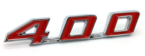 1967-1969 Firebird 400 Rear Trunk Deck Lid Emblem Red & Chrome Trim ...