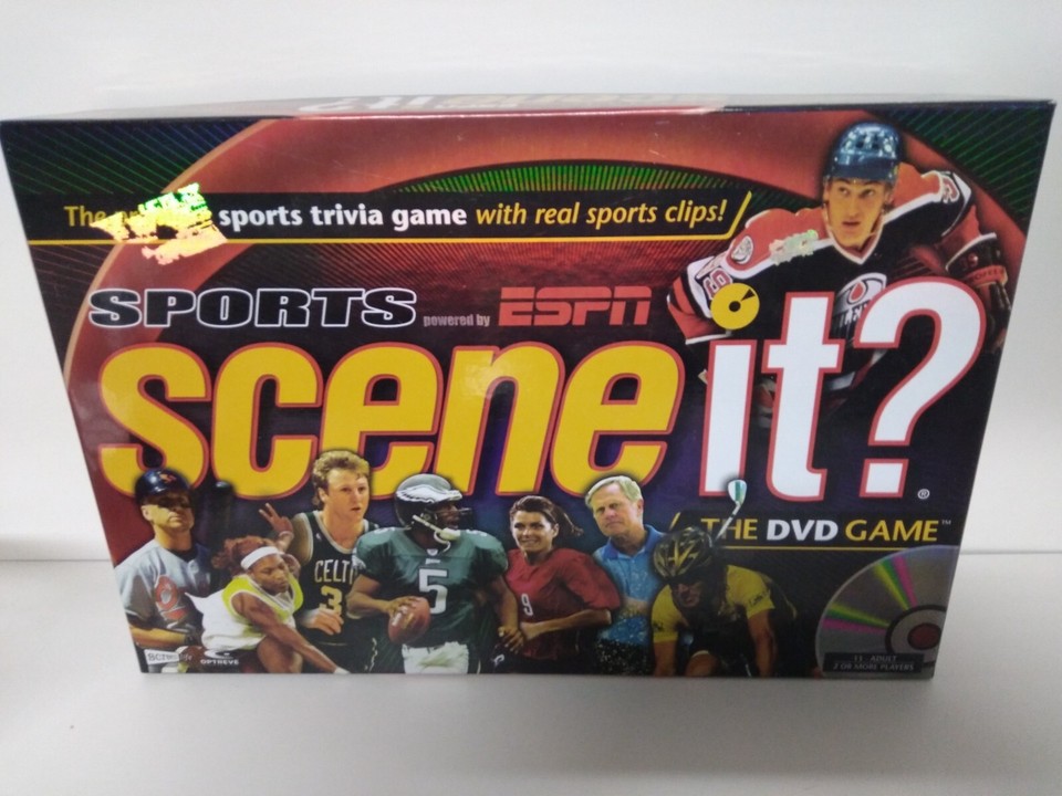 Scene It Sports Powered by ESPN The DVD Game Sports Trivia Brand ...