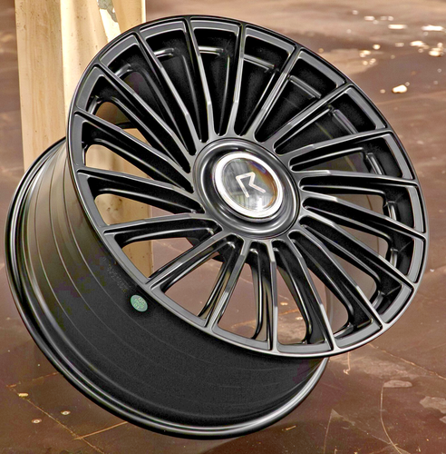 20" Riviera RF8 Satin Black 8.5j Alloys X4/Fits VW Transporter T5 T6 T6 ...