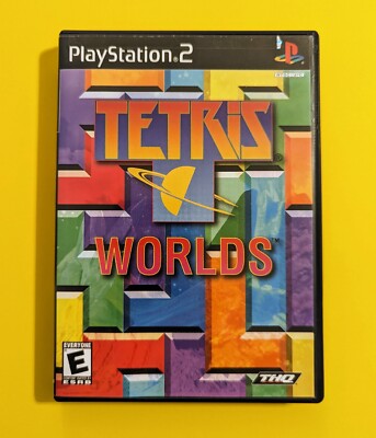 Tetris Worlds (Sony PlayStation 2 PS2 2005) CIB THQ Puzzle Shapes Game ...
