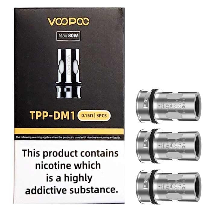 VOOPOO TPP-DM1-DM2-DM3-DM4 COILS FOR Drag 3 kit & Drag X Plus kit & TPP ...