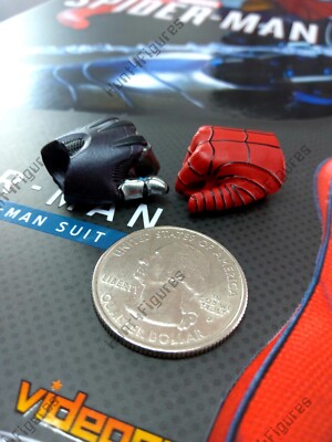 Hot Toys VGM051 Cyborg Spider - Man 1/6 action figure's 2 web holding ...