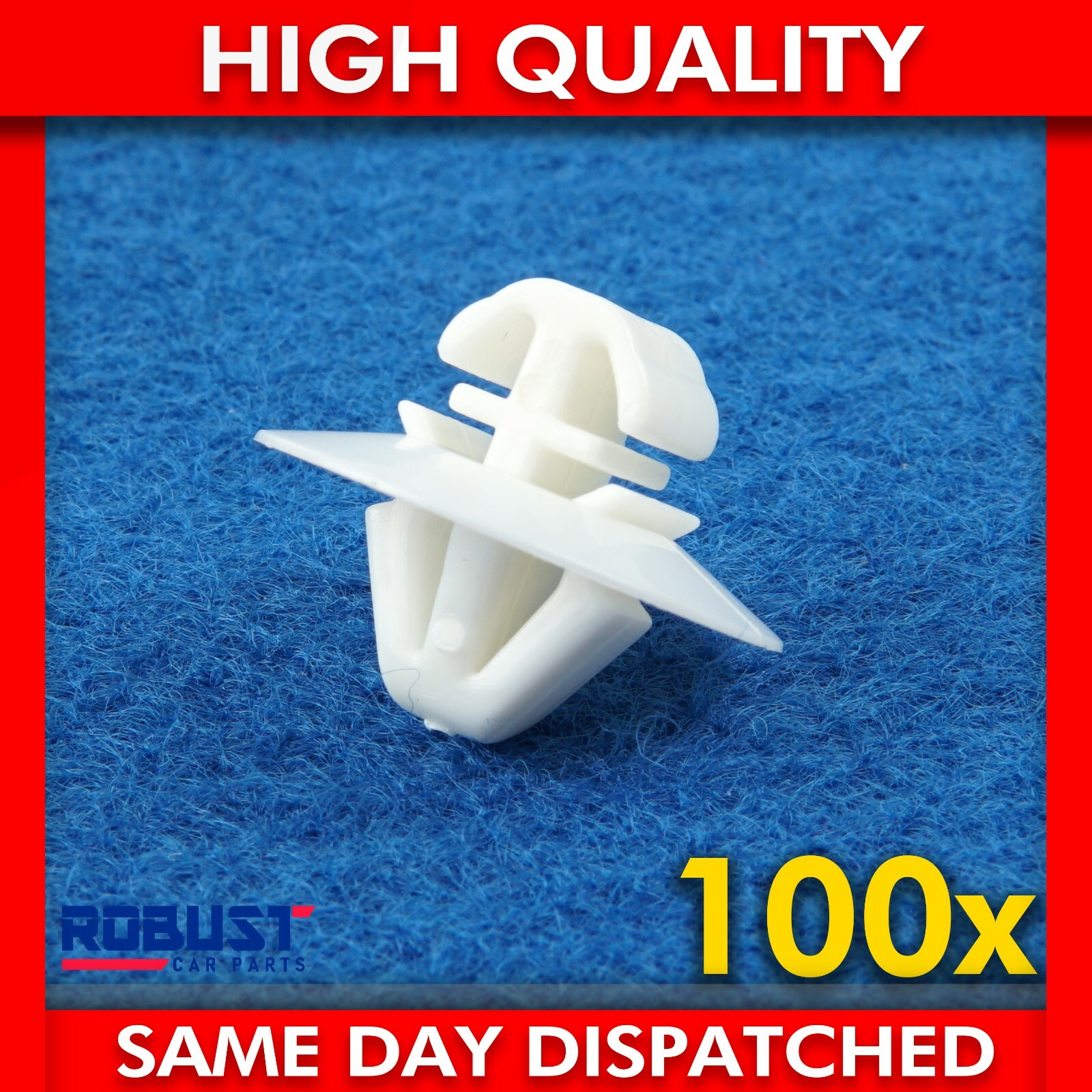 100X EXTERIOR SIDE MOULDING & DOOR PLASTIC TRIM PANEL CLIP FOR MERCEDES ...