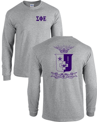 Sigma Phi Epsilon Fraternity Crest Long Sleeve SigEp Shirt - MANY ...