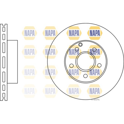 2x Brake Discs Vented For Mercedes C-Class C204 C 180 Napa Front ...