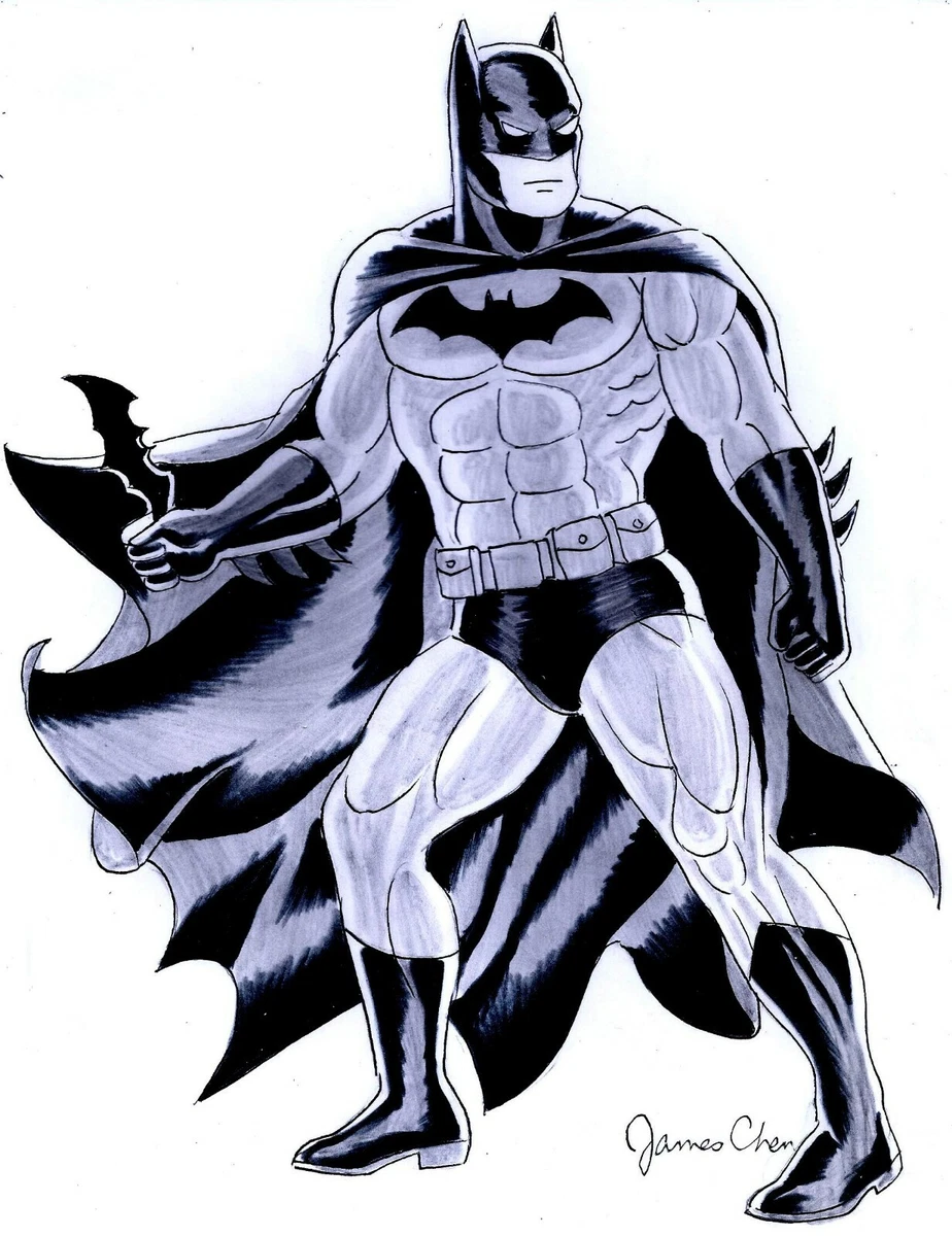 Batman Drawings With Color