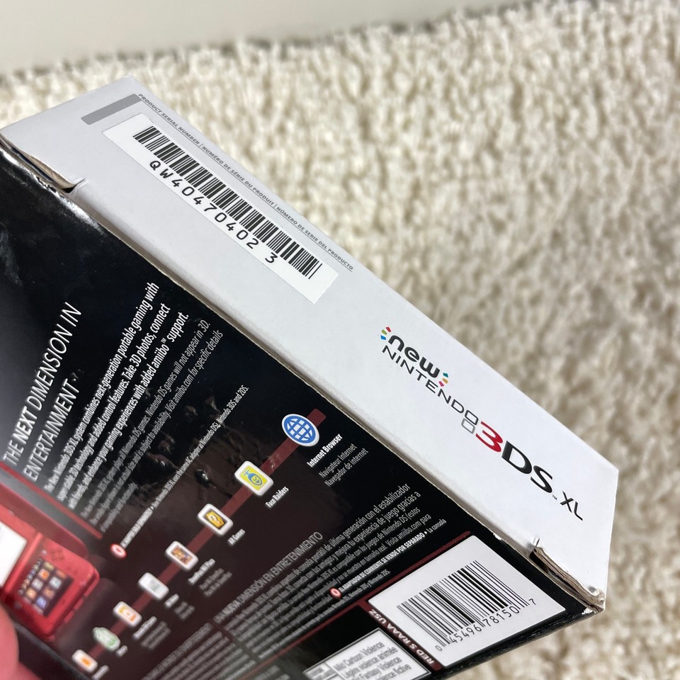 Nintendo “New” 3DS XL Metallic Red Handheld System RED-001 in Box ...