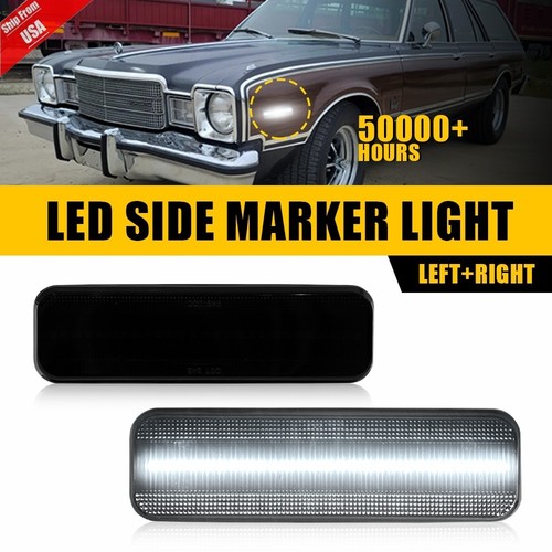 Front Side Marker Light White For 72+ Dodge Ram D150 D250 W250 Pickup ...