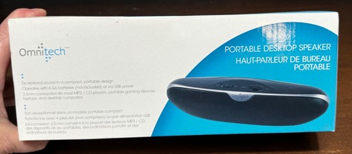 NEW Portable Desktop Speaker By Omnitech (Brand New in Box) 718103142335| eBay