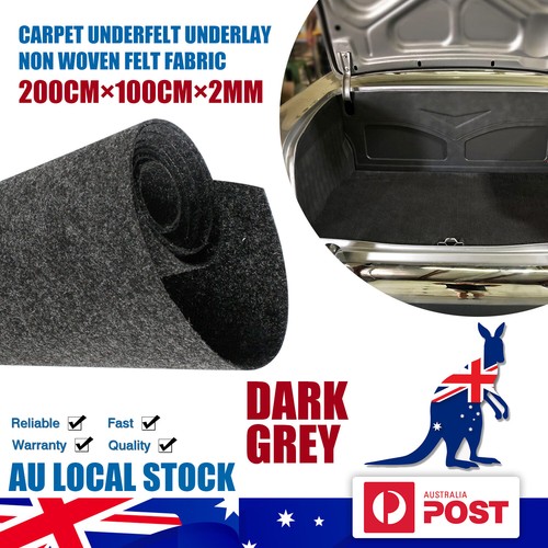 2m×1m Car Plush Lay Premium Car Automotive Carpet Underlay Underfelt ...