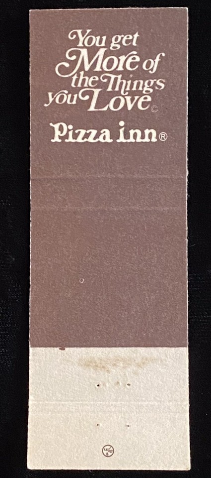 PIZZA Inn Dallas Texas Vintage Matchbook Cover B-2437 | eBay
