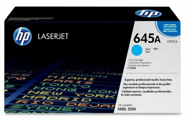 HP C9731A Cyan Original Genuine LaserJet Toner Cartridge 645a for sale ...