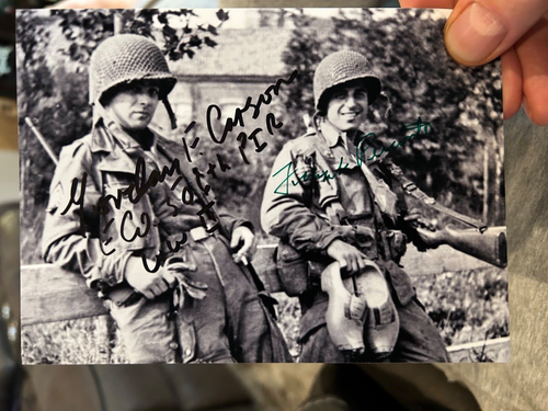 Band Of Brother Gordon Carson & Frank Perconte Signed 5x7 Photo | eBay