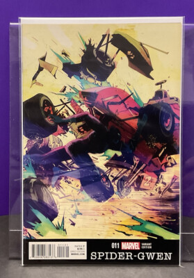 SPIDER-GWEN #11 POPE BLACK PANTHER VARIANT COVER GWEN STACY MARVEL 2016 ...