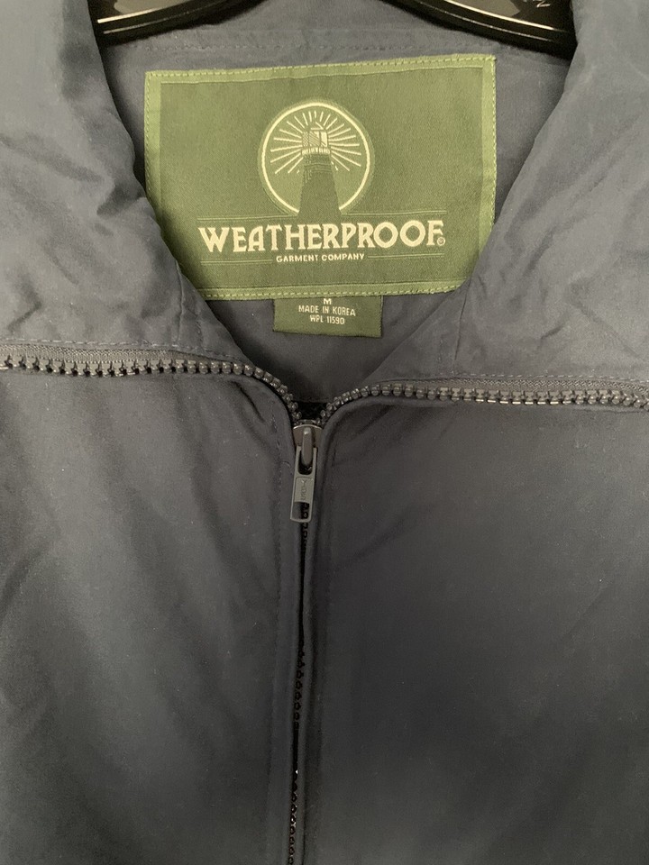 Weatherproof Garment Company Navy Blue Short-Sleeved Pullover Jacket ...