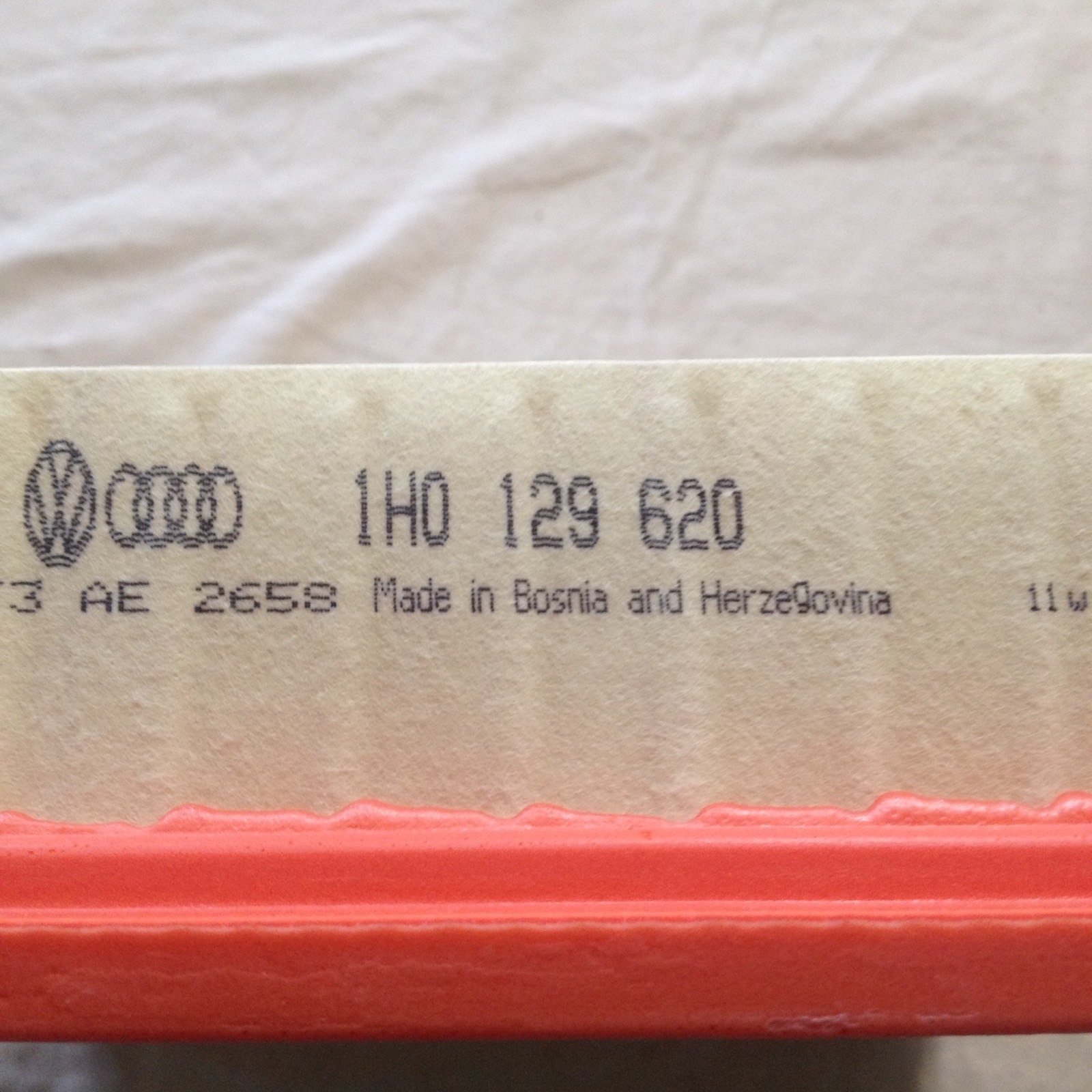 VW OEM MK3 Air Filter 1H0129620 | eBay