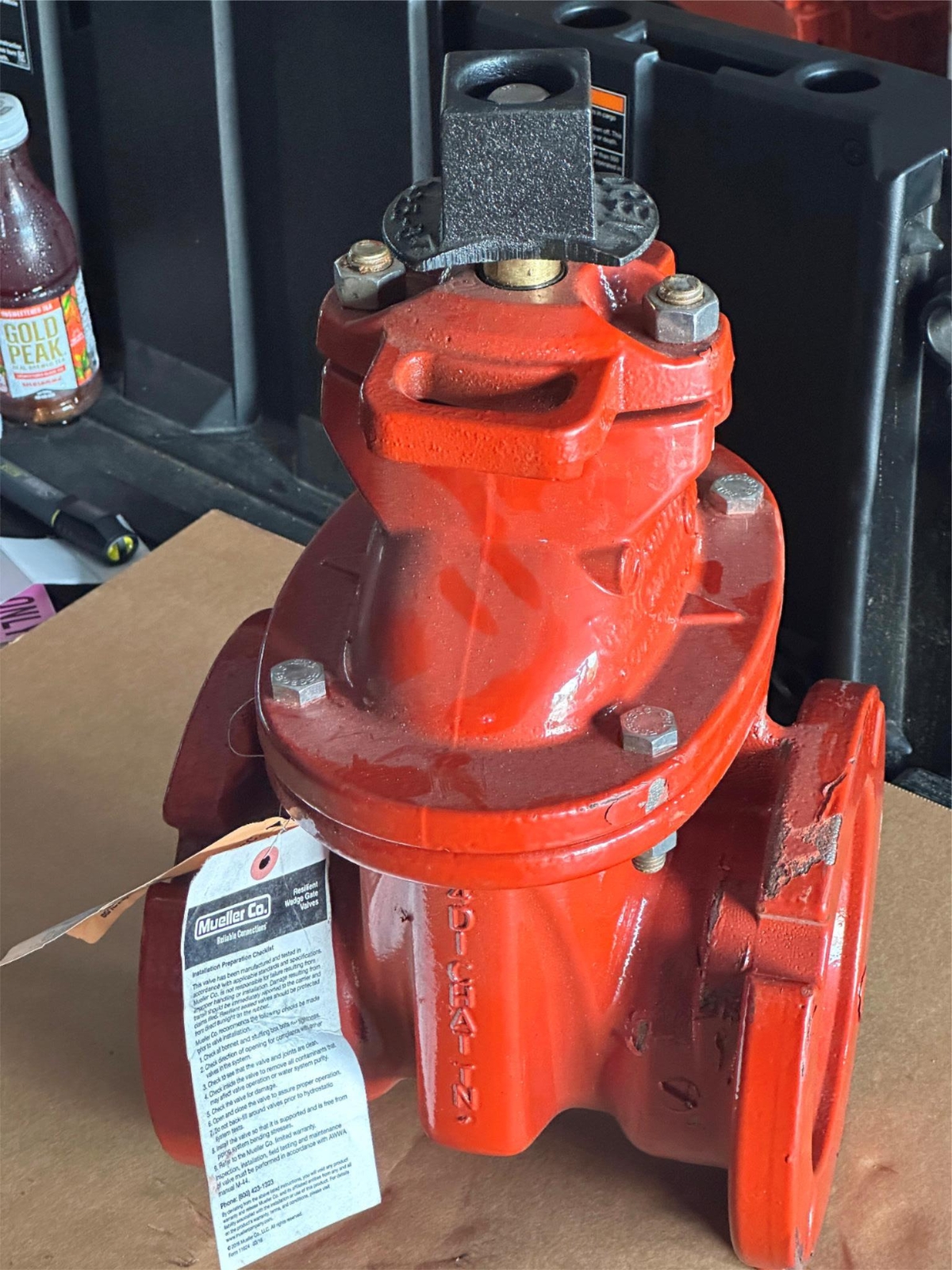 Mueller A-2362 4" Mechanical Joint Open Left Resilient Wedge Gate Valve ...