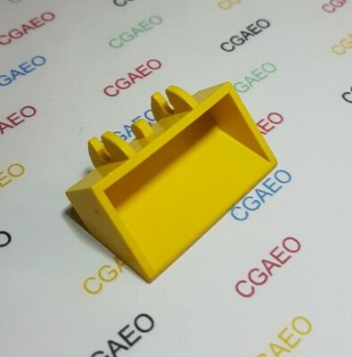 1 X Lego 784 - Vehicle, Digger Bucket Smooth 2 x 4 x 1 - Yellow | eBay