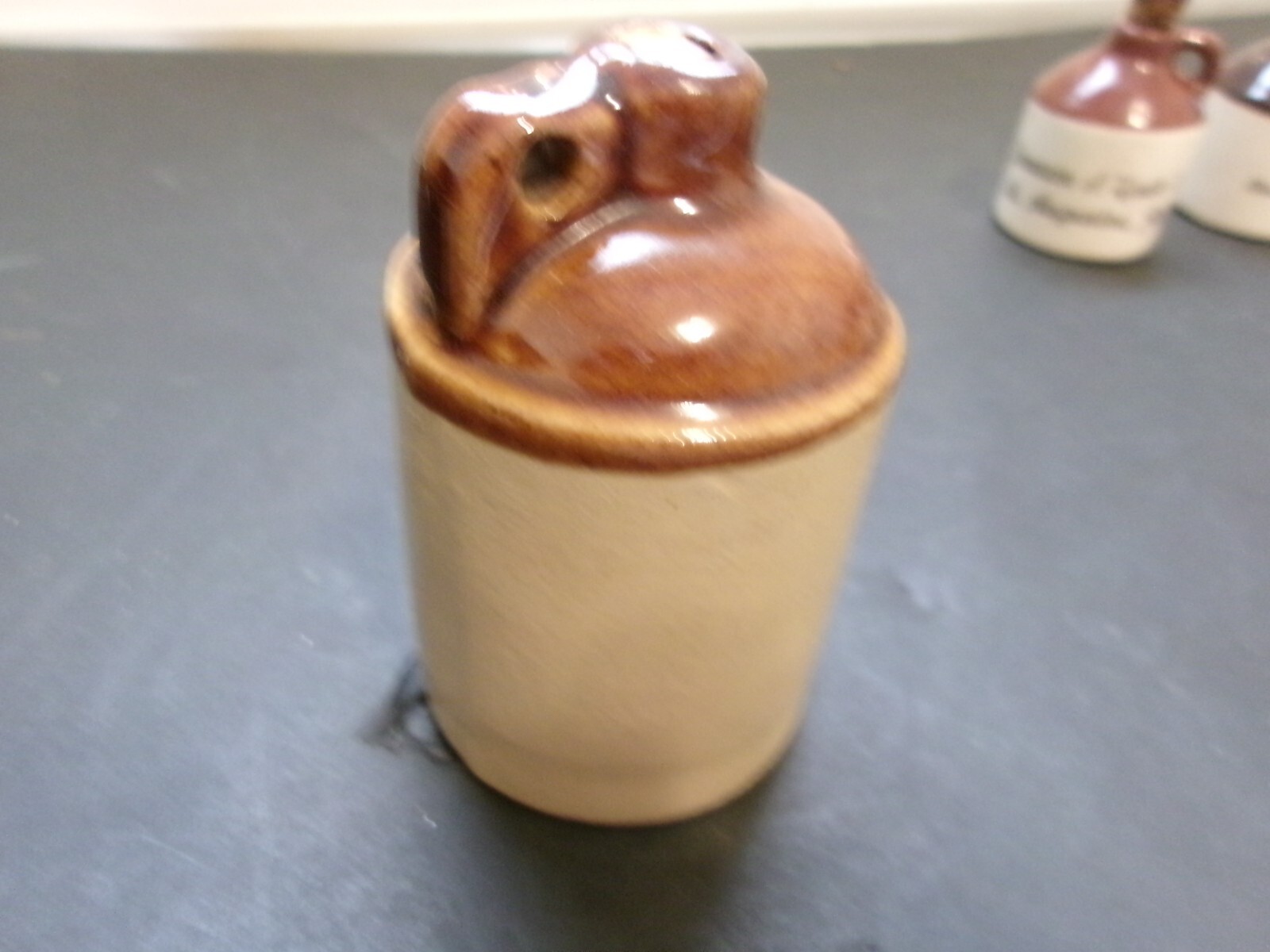 8 VINTAGE Mini Stoneware Little Brown Jugs COLLECTION NO CHIPS OR ...