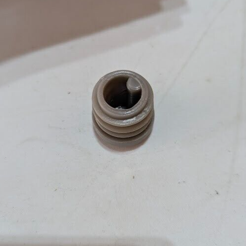 Lot of 52 Gray Plastic End Caps, Round Top, 1" x 1" - Push/Snap Fit ...