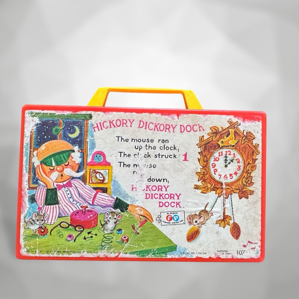 Vintage Fisher-Price 1971 #107 Hickory Dickery Dock Radio Clock | eBay