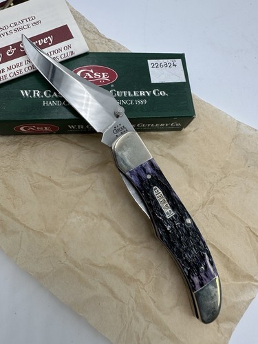 Case XX 05505 Mid Folding Hunter Purple Haze Bone Pocket Knife 61265LC ...