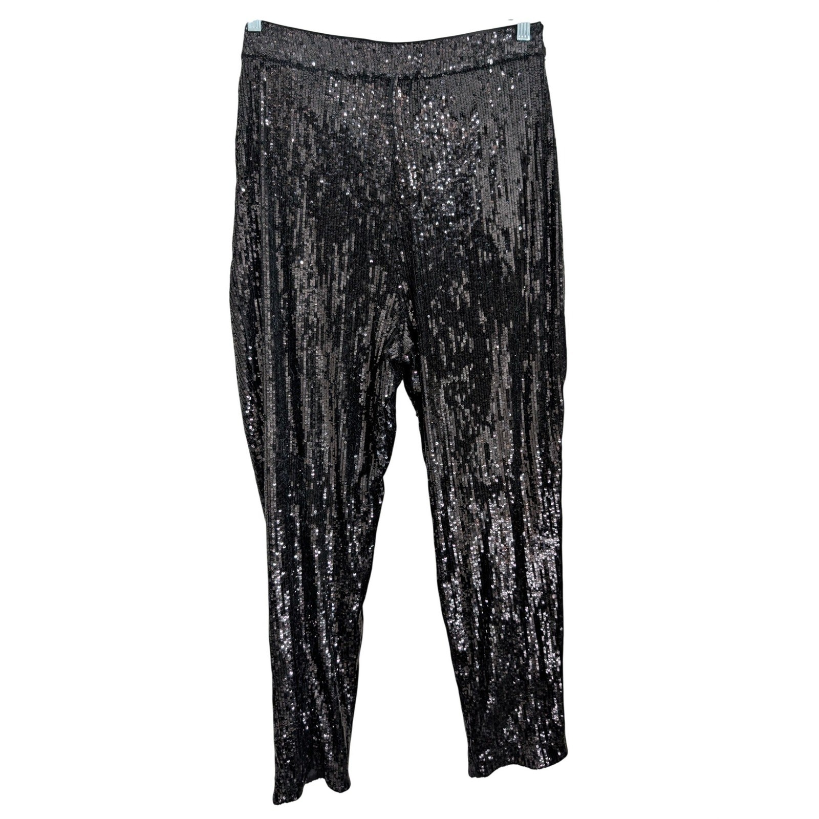 Express High Rise Sequin Ankle Pants W32 Glam Party Going Out Disco ...