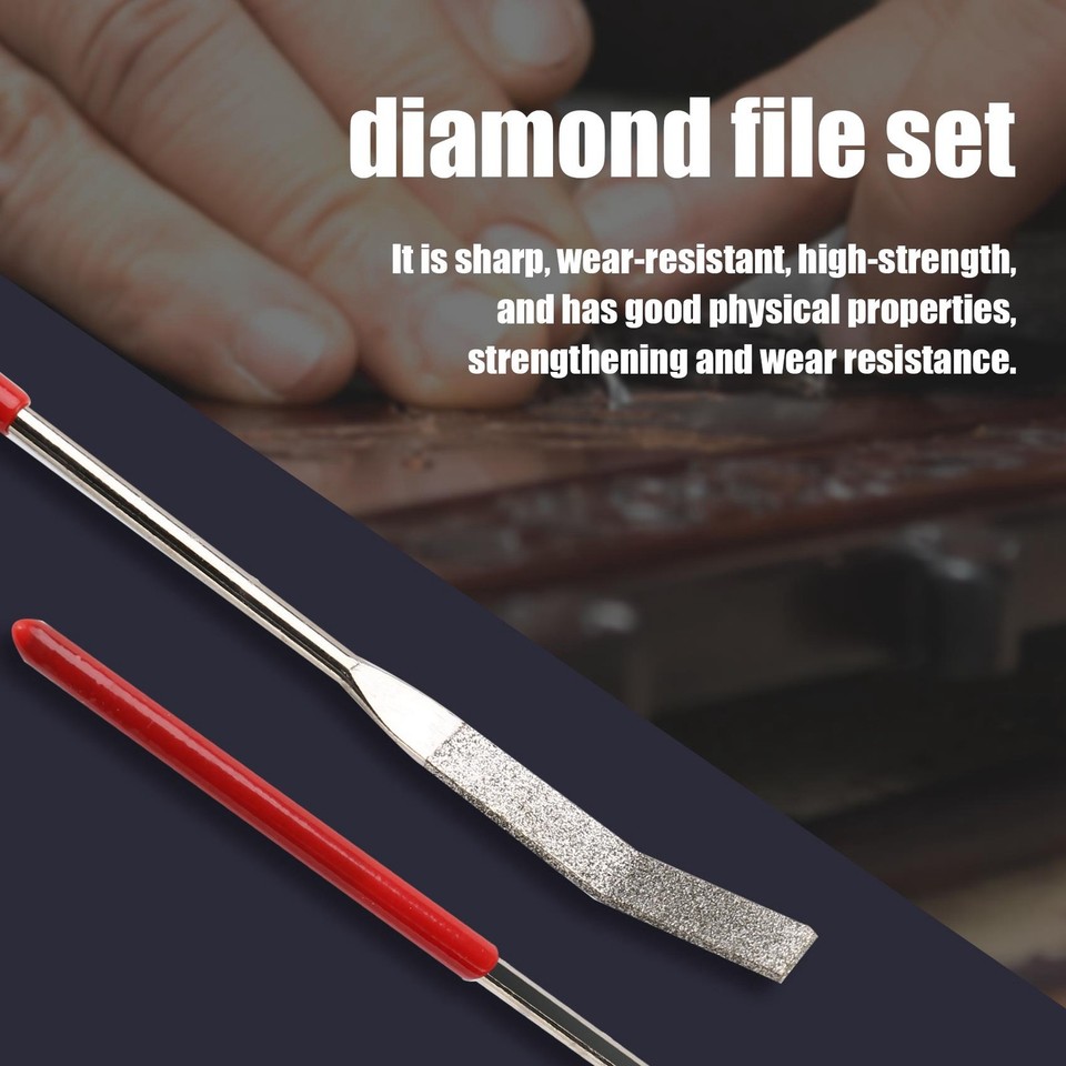 Curved File Set Needle File Set Coated File Metal File Set K1Y6 | eBay UK